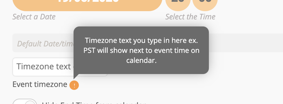 How To Add Timezone Field To Action User Form Eventon Help Desk 