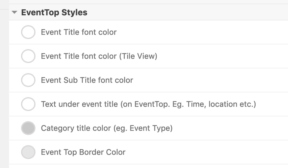 How to change slider tile title colors ? – EventON Help Desk